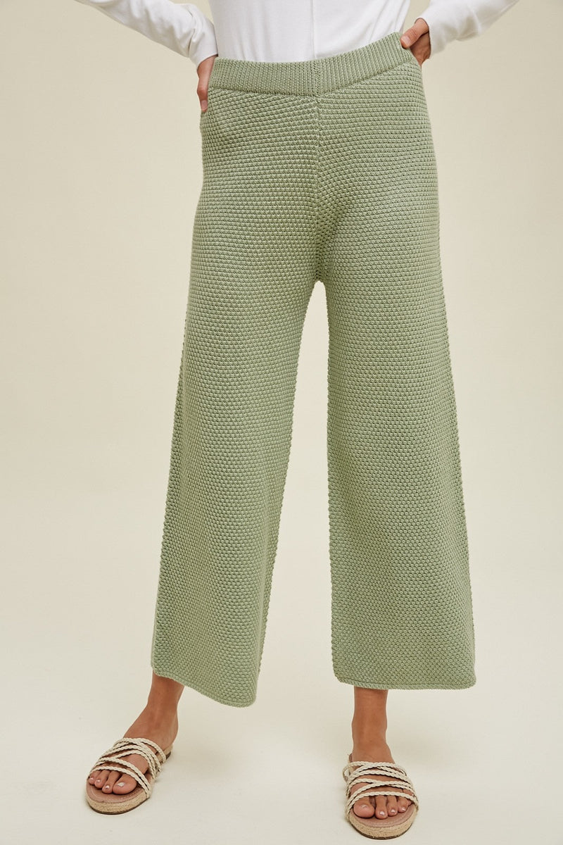 Textured Sweater Set in Sage | Lulu Bella Boutique